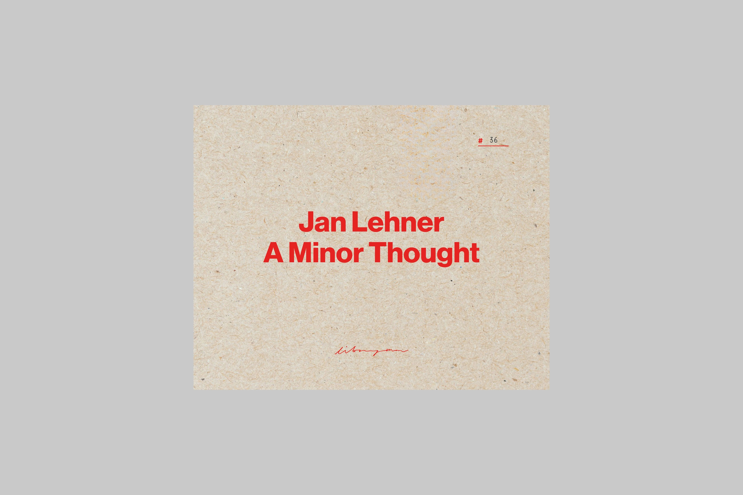 Jan Lehner – A Minor Thought – www.photobookstore.nl